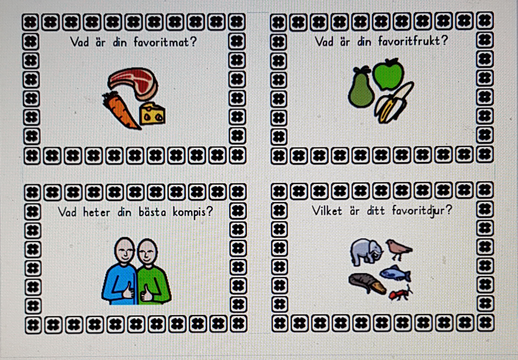 Samtalskort; Vem är du? – Fröken Forså