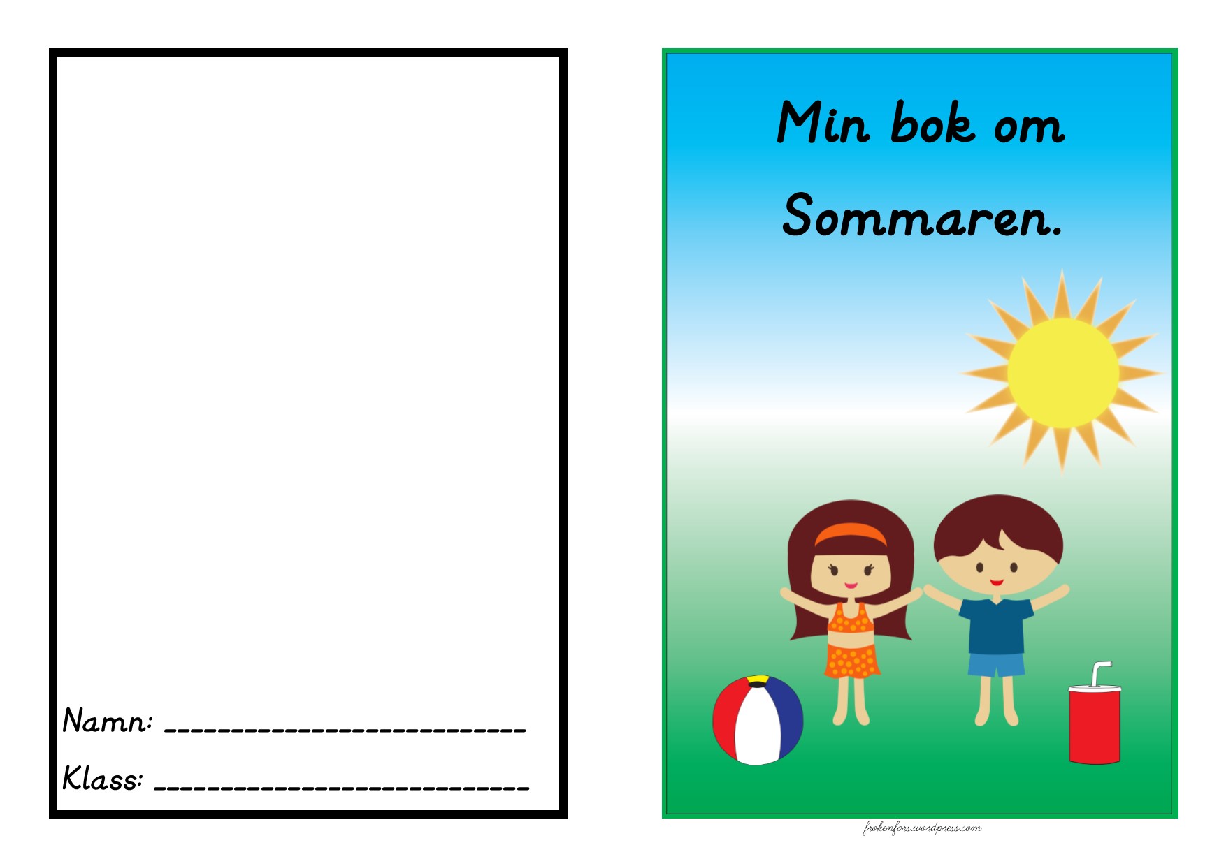 Framsidor till årstidsböcker – Fröken Forså