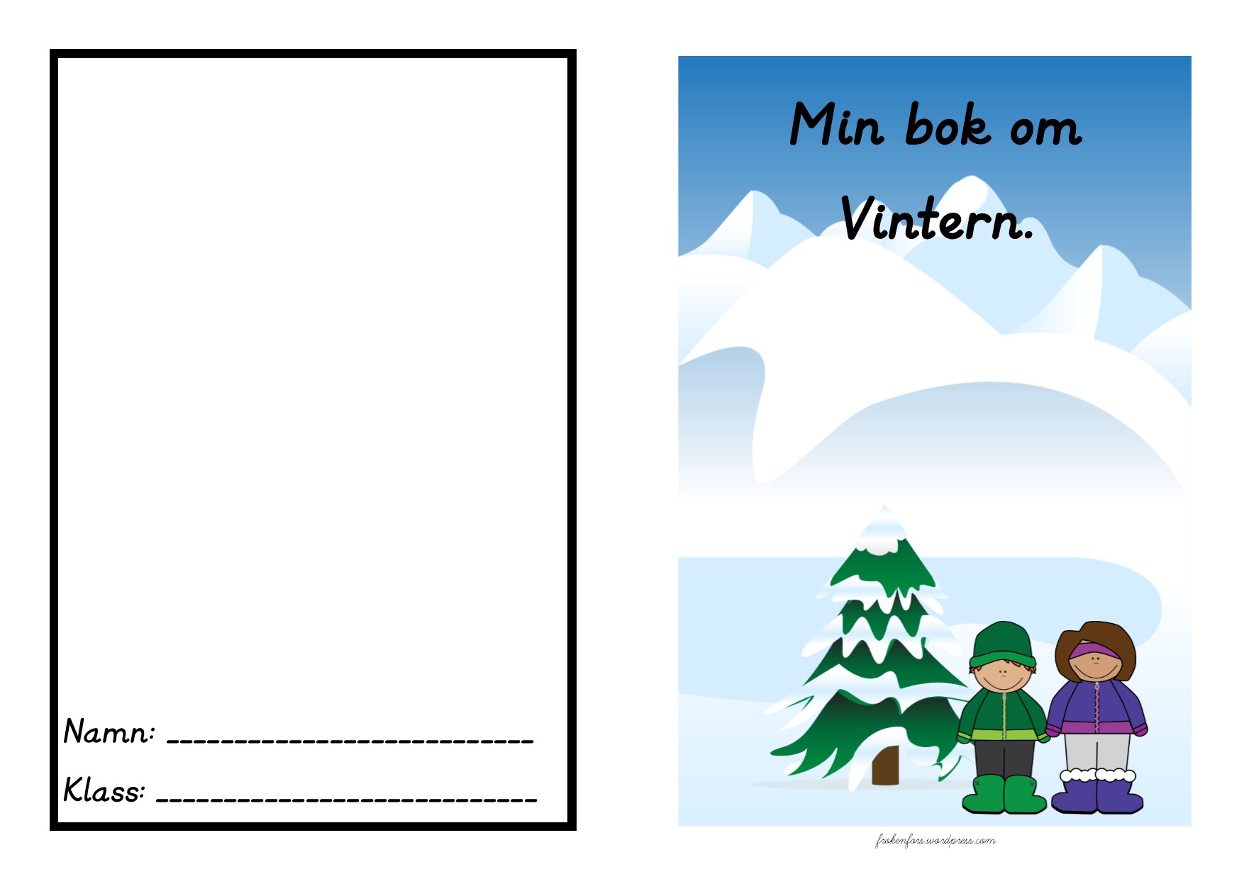 Framsidor till årstidsböcker – Fröken Forså