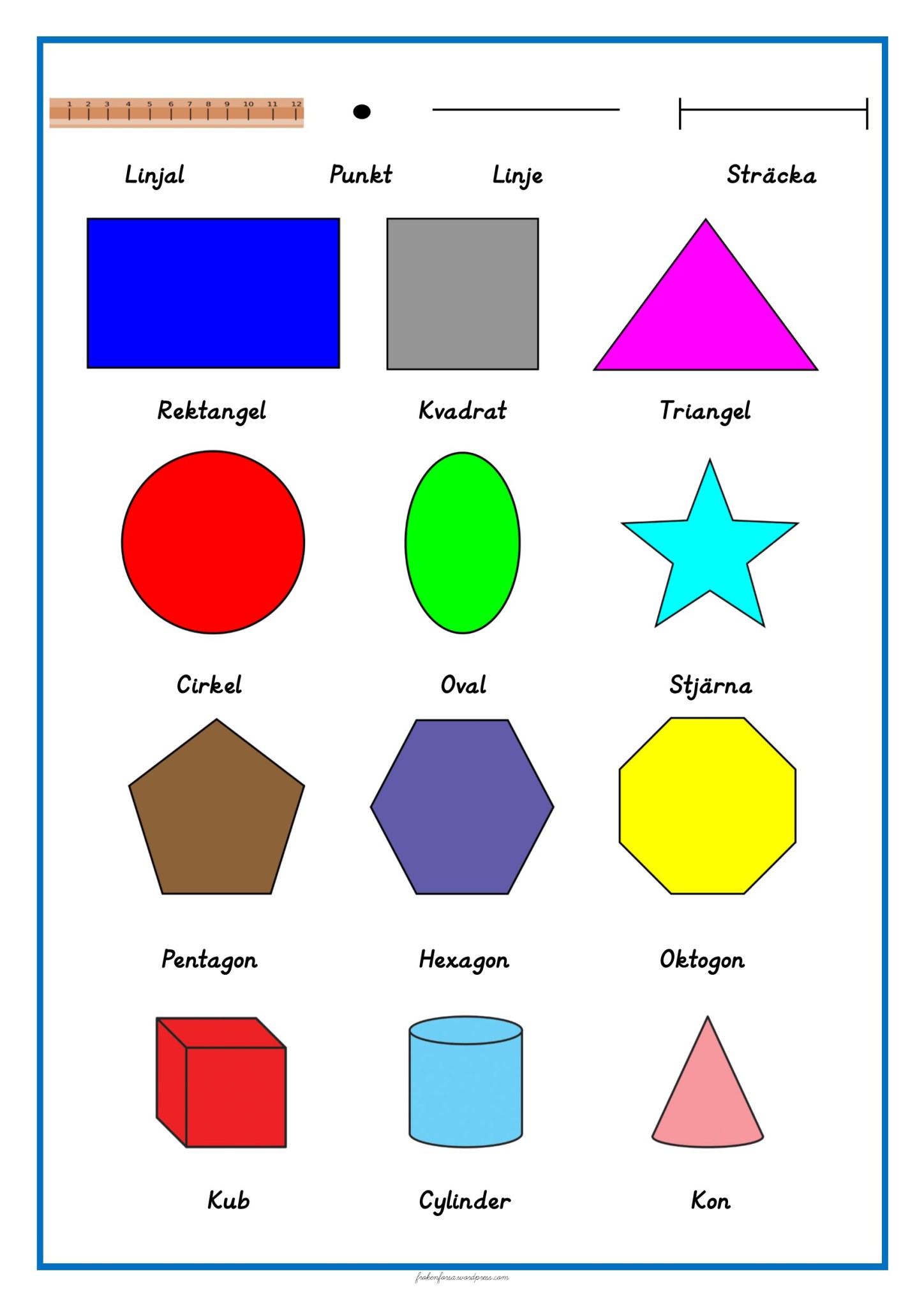 Geometriska figurer – Fröken Forså