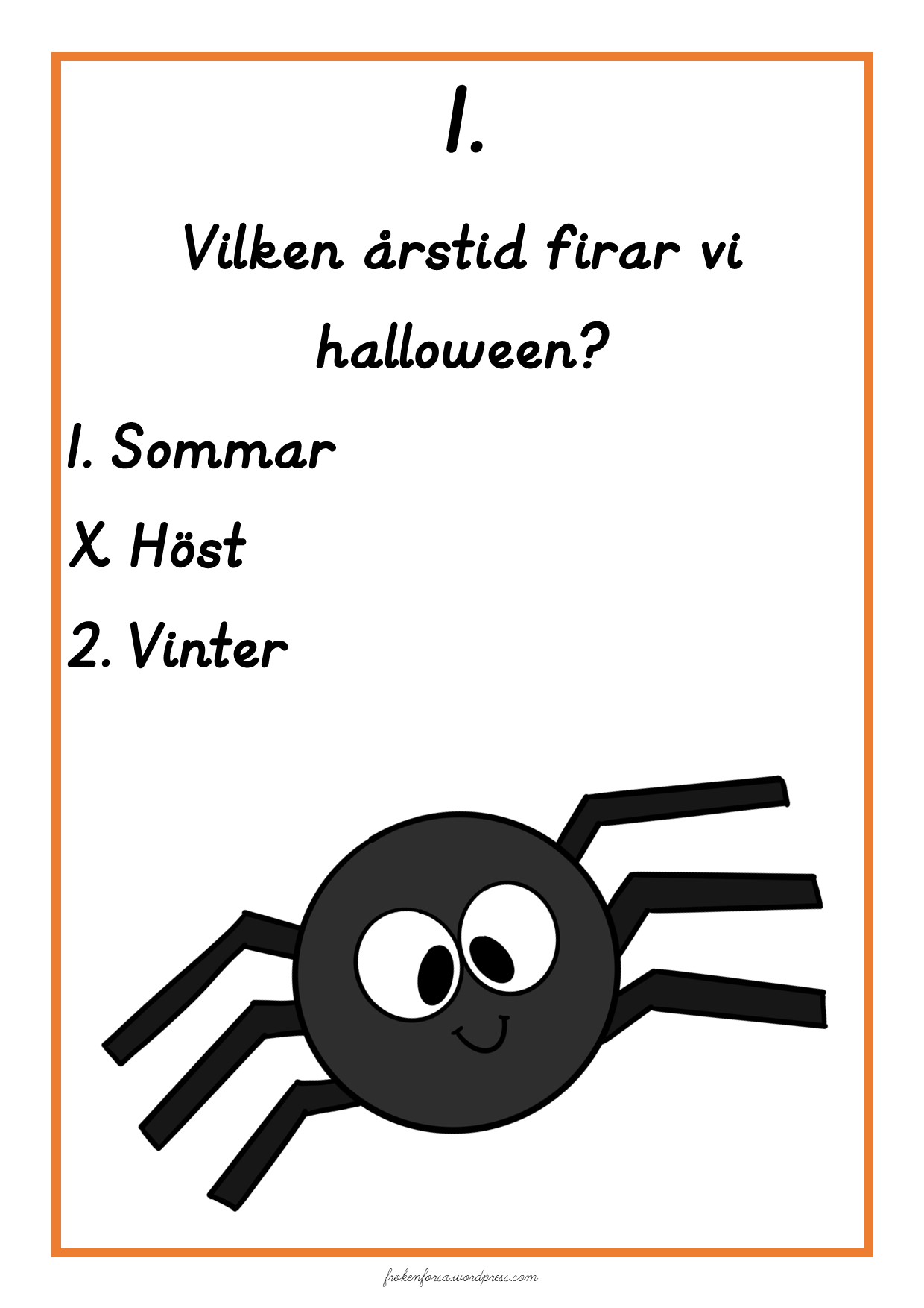 Halloweenrunda – Fröken Forså